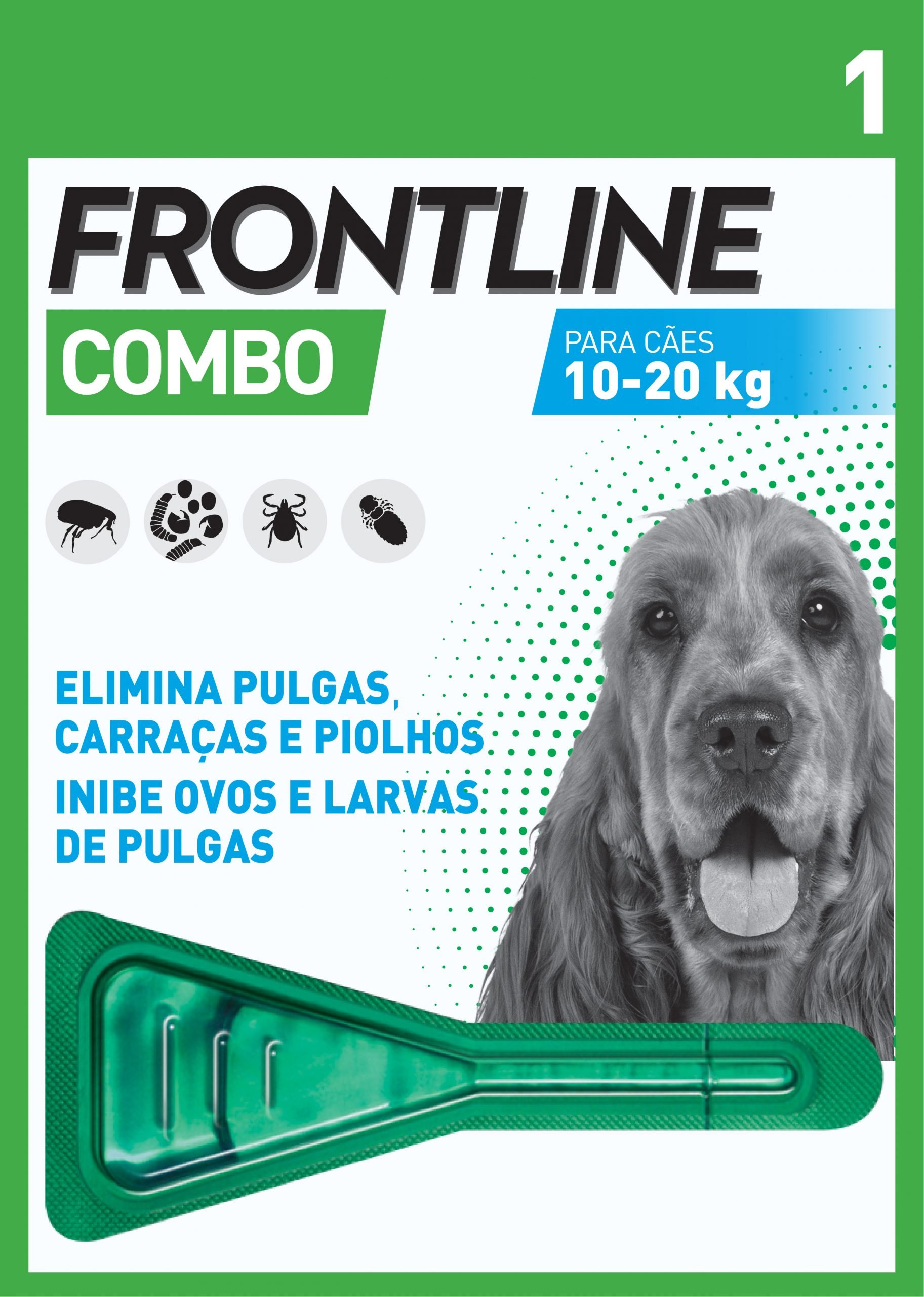 Pipeta Frontline Combo 10-20Kg - FRONTLINE - 3661103020073