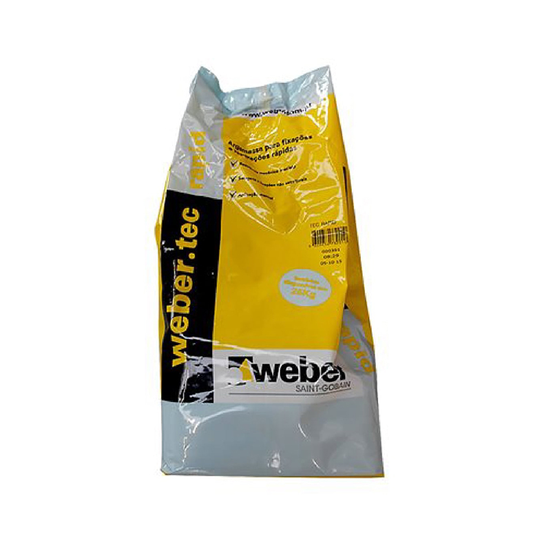 Argamassa Fixação Weber Rapid Cinza 5KG - WEBER - 5609656734014