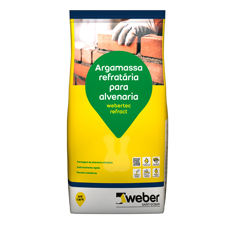 Argamassa Refratária Weber Cinza 5KG - WEBER - 5609656756016